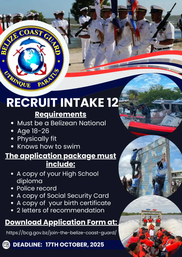 Join The Belize Coast Guard, Serve With Pride!